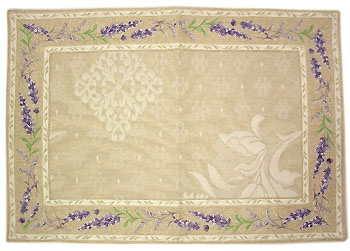 French Apron, Provence fabric (lavender 2007. natural) : Provence ...