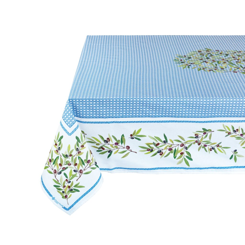 Coated tablecloth (Christmas. Edelweiss bordeaux x green) French Square ...