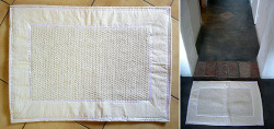 Provencal Boutis Floor mat PALAZZO (antique grey) : Provence Decoration ...